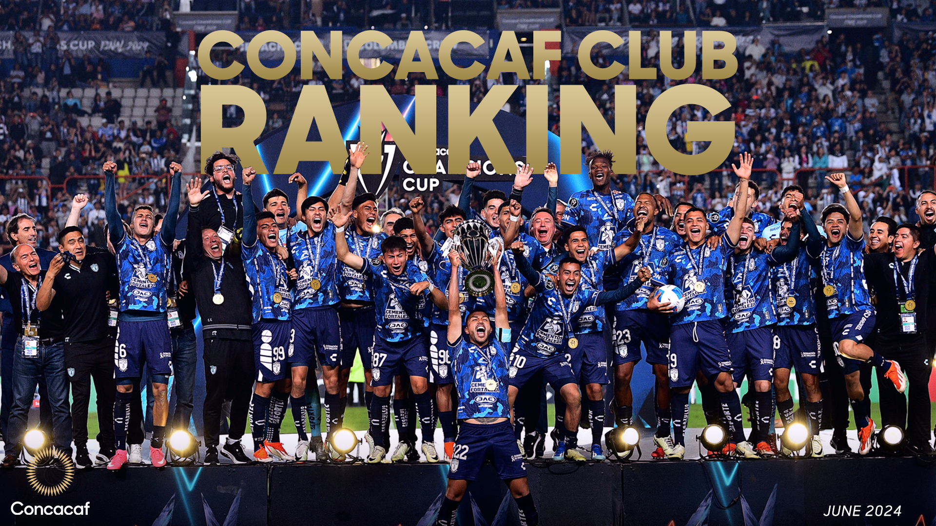 CF Pachuca ascendió al primer lugar en el Ranking de Clubes de Concacaf